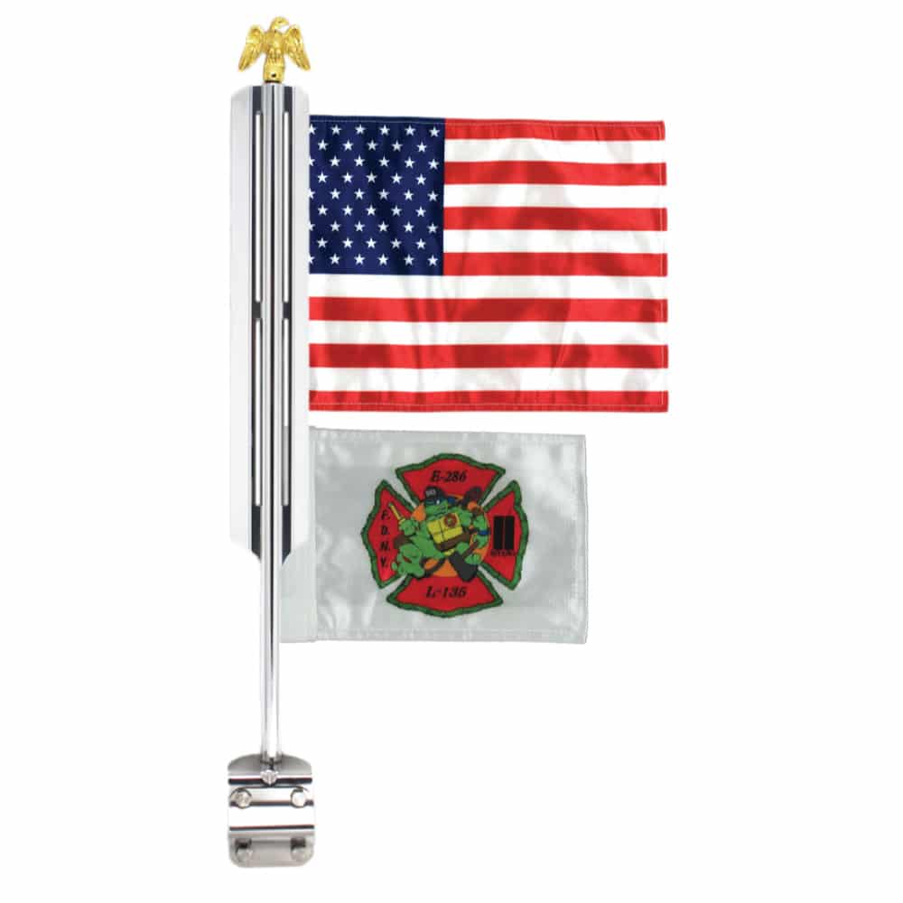 Fire Truck Flag Mount 2 Flags