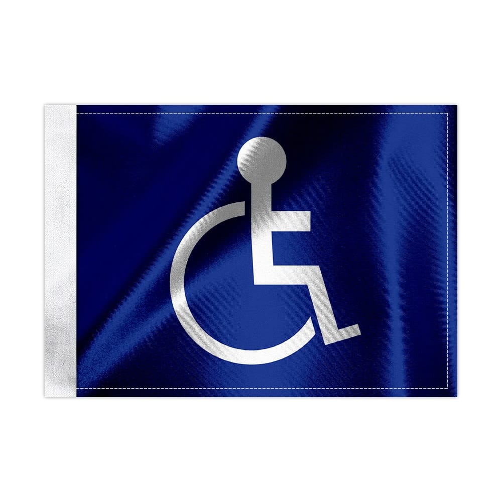 Handicap Flag For Motorcycles Cars & Trucks