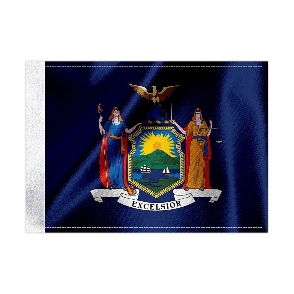 New York State Flag For Motorcycles, Cars, And Trucks