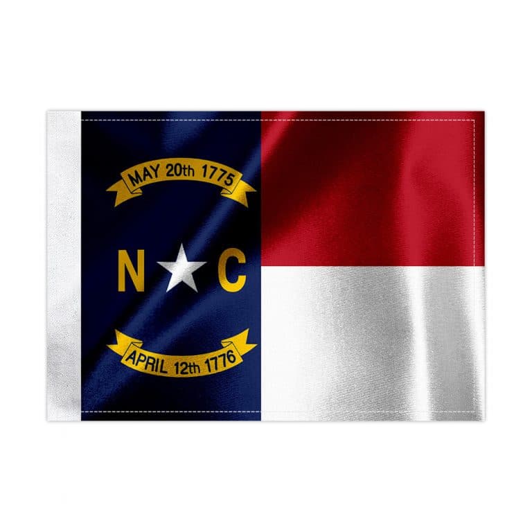 North Carolina State Flag For Motorcycles, Cars, And Trucks