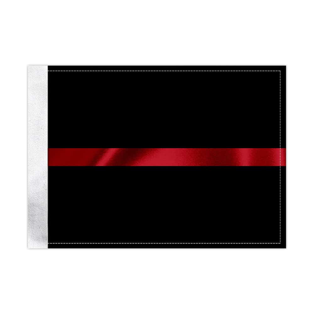Vibrant Red Line Flag For Motorcycles Cars & Trucks