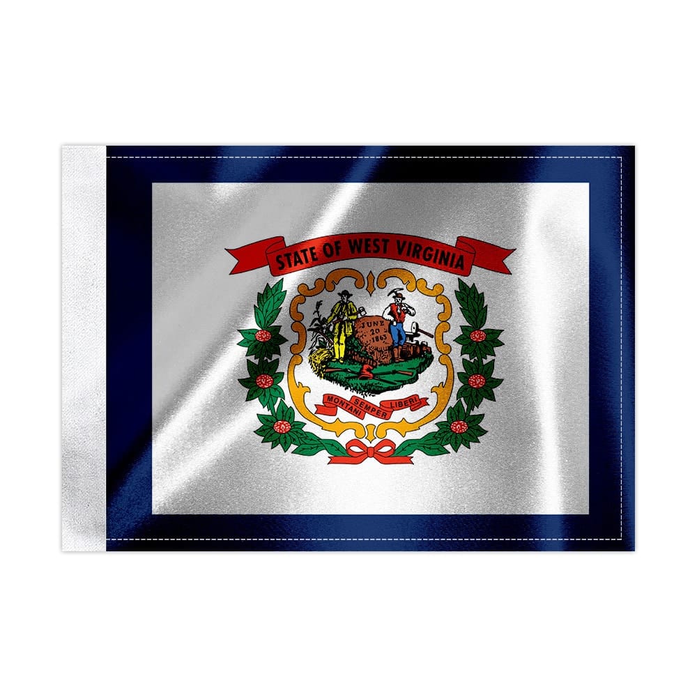 West Virginia State Flag For Motorcycles, Cars, And Trucks