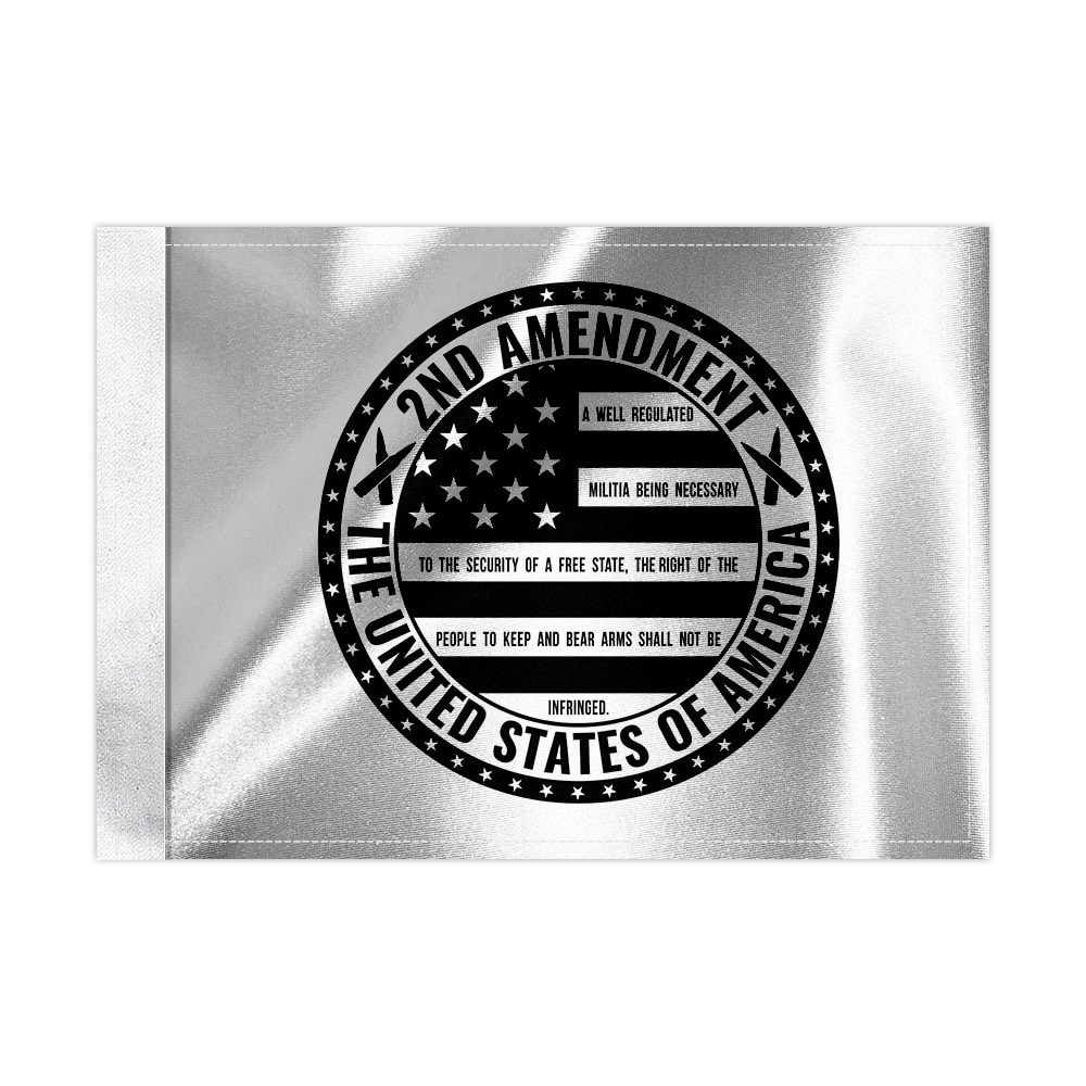Vibrant 2nd Amendment Flag For X50 Flag Mounts #1 Mount